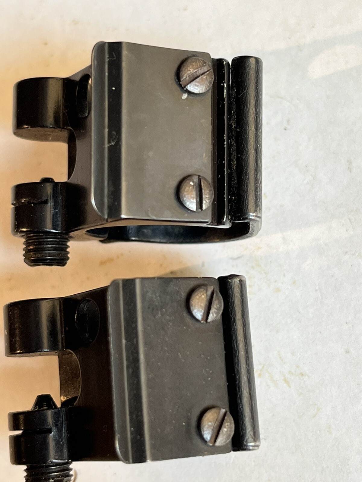 Vintage Weaver 3/4” pivot scope mount rings, low, black | eBay