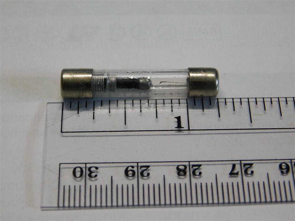 5 Littelfuse 313 Series 3AG 1/100A Slo-Blo Glass Cartridge Fuses 1/4" x ...