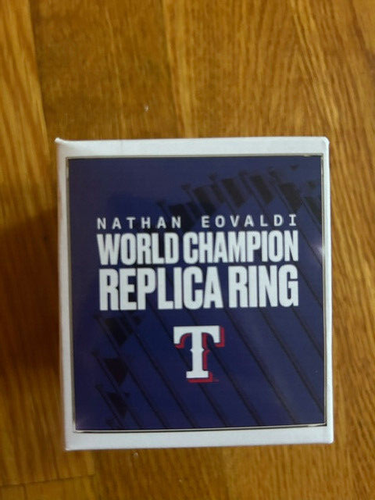 Nathan Eovaldi Replica World Series Ring Texas Rangers New in Box | eBay