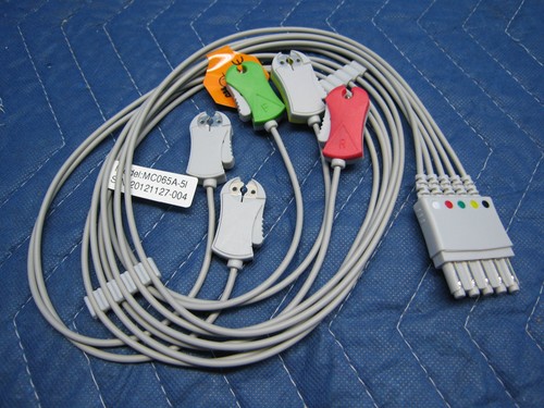 Fits HP Agilent Philips 5 Lead EKG ECG lead Wires Grabber Type lead ...