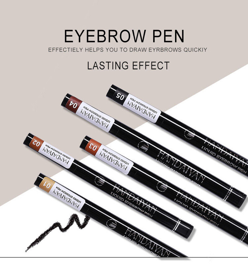 New 3D Eyebrow Tattoo Fork Pen Pencil Microblading 4Tip Brow Enhancer ...