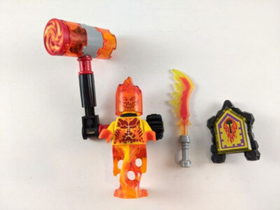 LEGO Nexo Knights Ultimate FLAMA (nex054) Minifigure 70339 Backpack ...