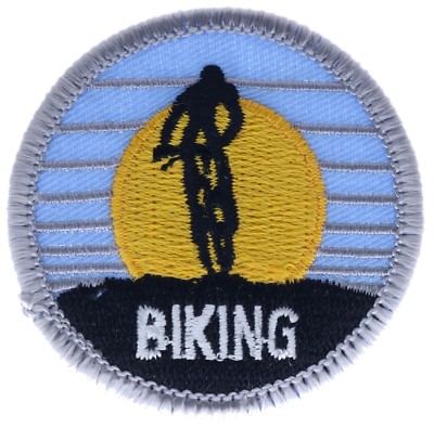 Biking Bike Ride Rider Bicycle Sun 2 inch Patch AVA0002 F2D11B | eBay