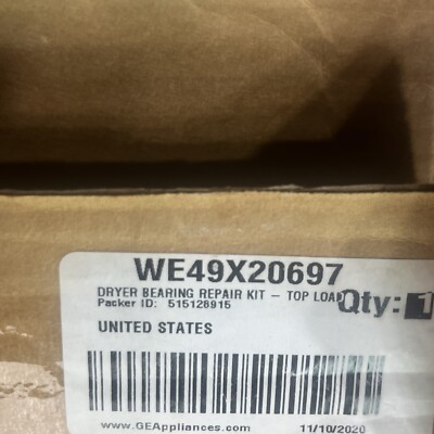 WE49X20697 GE Bearing Kit, OEM WE1M504, WE1M1067, WE3M26, WE12M29 ...