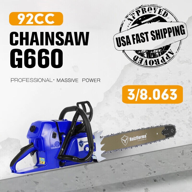 92cc Holzfforma Blue Thunder G660 Gasoline Chain Saw Power Head No Bar ...