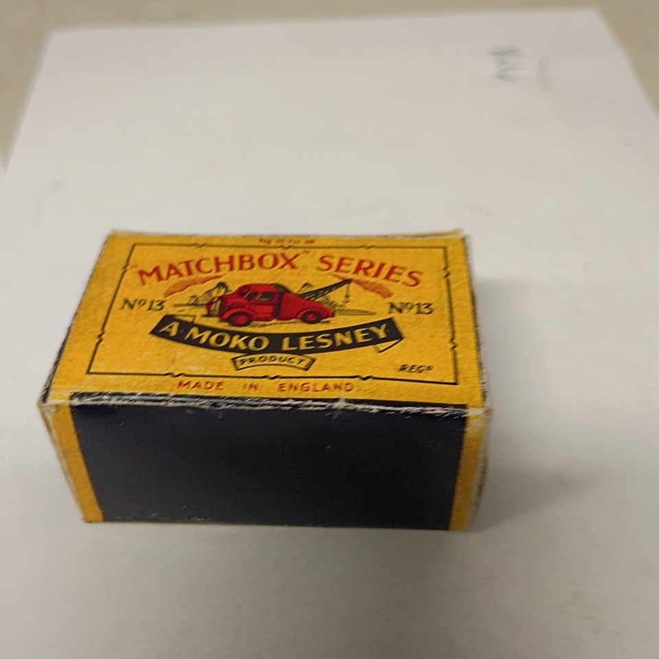Vintage Lesney Matchbox Moko Bedford Tow Truck #13 Tan w/Red Hook. 1958 ...