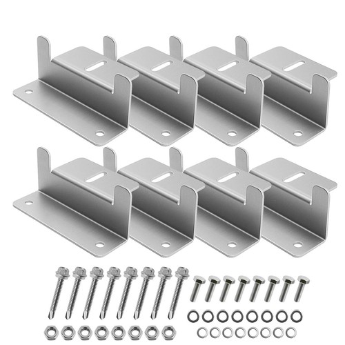 UK Solar Panel Z Bracket Mounting with Stainless Fixings Caravan Roof ...