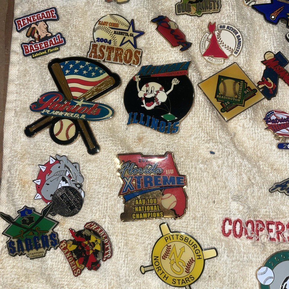 75 Aau Baseball Pins Cooperstown Baseball A1 | eBay