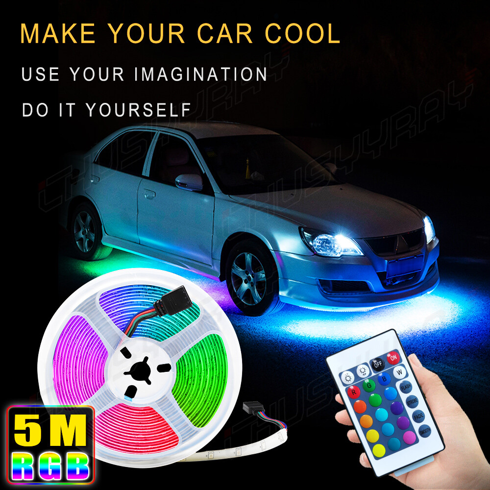 Under Car LED Lights Strip Bar Underbody Underglow RGB Auto Accessories ...