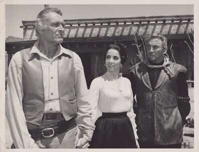 Leif Erickson + Cameron Mitchell + Linda Cristal (1950s) Vintage Photo ...