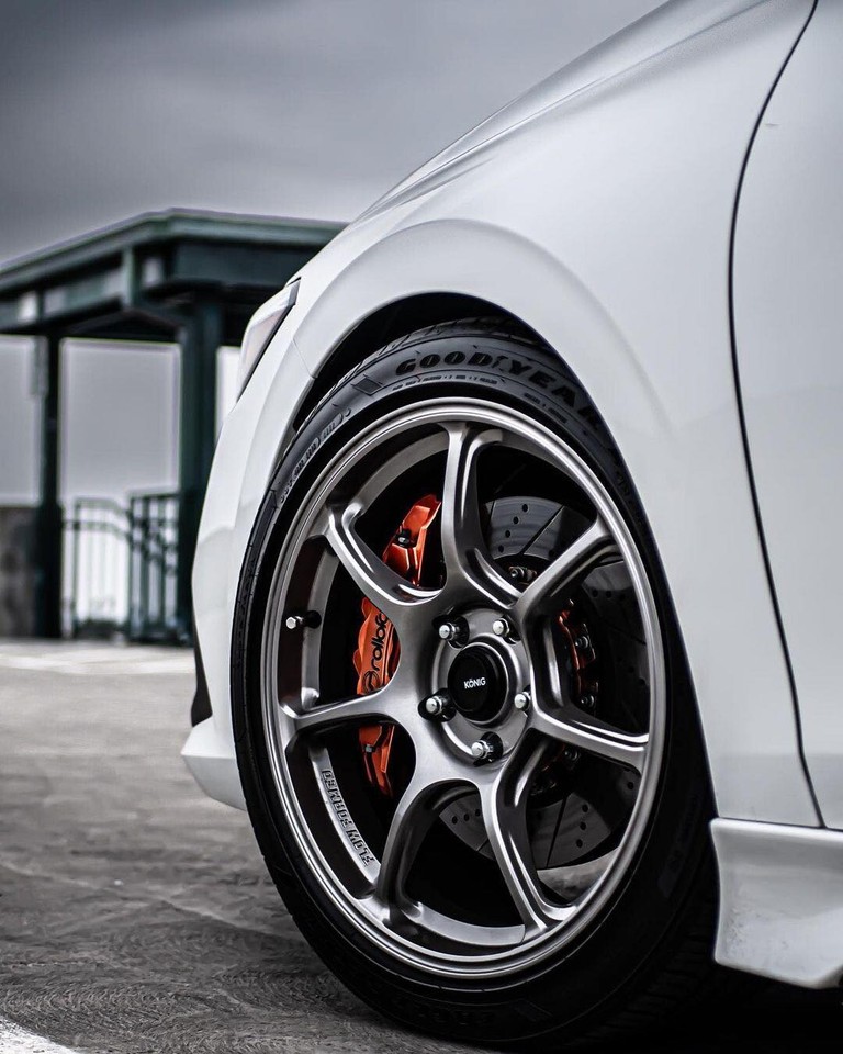 15x7 +30 Konig Ultragram 4x100 Titanium Metallic Wheels (Set of 4) | eBay