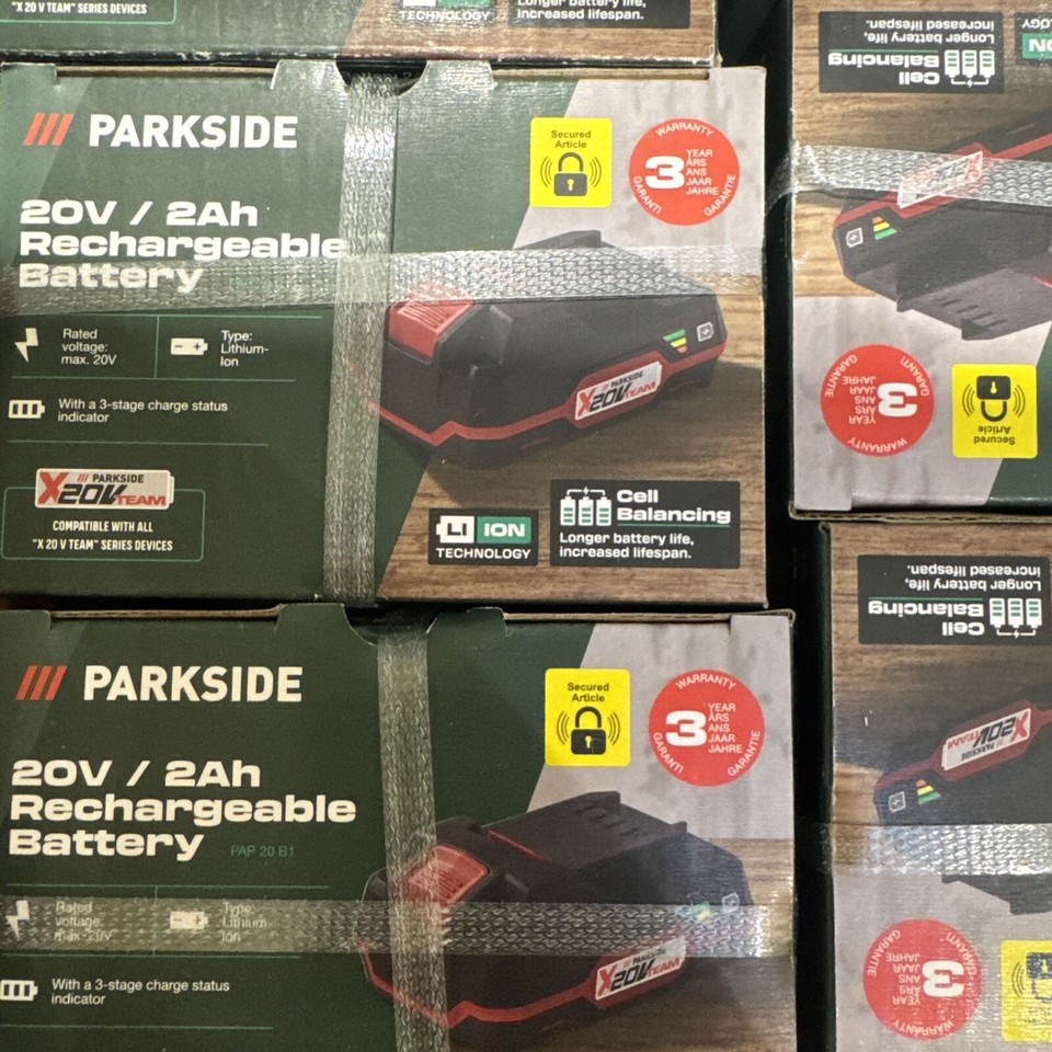 PARKSIDE 20V 2Ah Rechargeable Battery PAP 20 B1 For X20v Team Series ...
