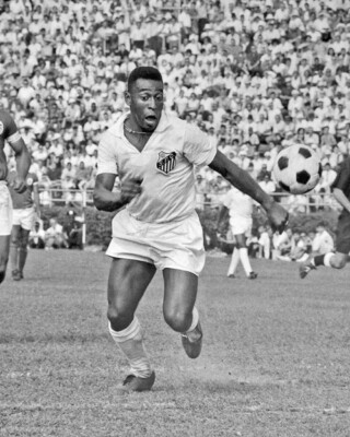 Santos FC Edson Arantes do Nascimento PELE 8"x10" Photo Brazil Poster ...