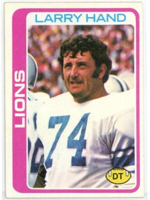 1978 Topps Football Larry Hand #356 EX-MT | eBay