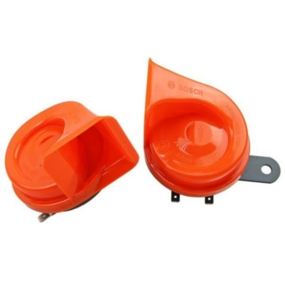 NEW BOSCH Evolution Fanfare BM Twin Horn Set 12V 410Hz/510Hz Set Orange ...
