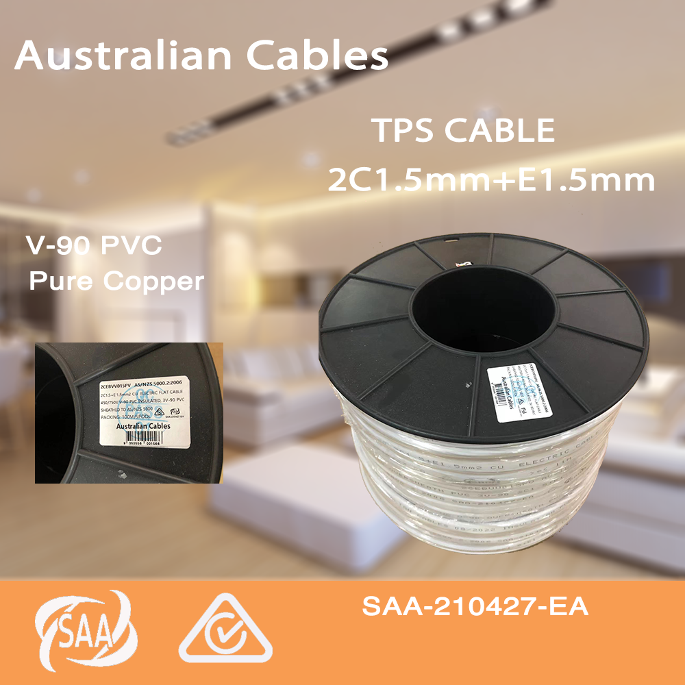 1x 1.5mm Twin and Earth TPS Electrical Cable for 100 Meter Drum | eBay ...