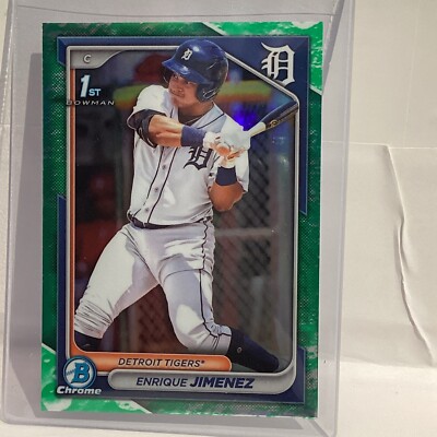 2024 Bowman Chrome Baseball 1st Enrique Jimenez #BCP-31 Green Refactor ...