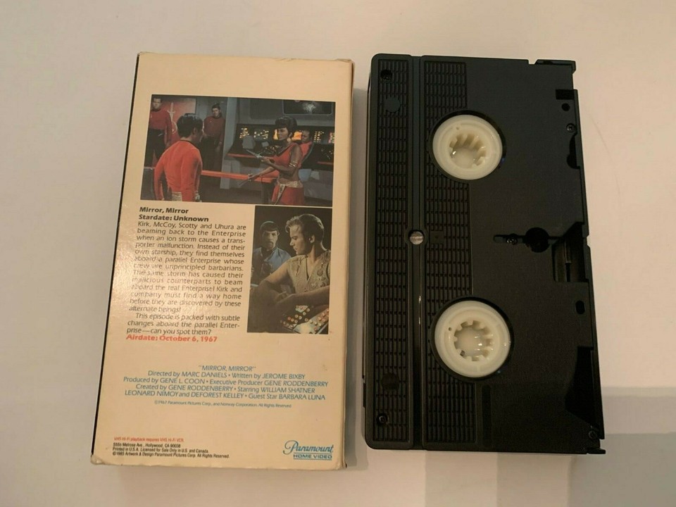 1967 Star Trek Original TV Series Mirror Mirror VHS Video Tape | eBay