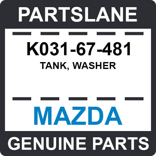 K03167481 Genuine Mazda Tank Washer K031-67-481 for sale online | eBay
