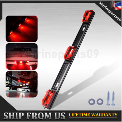 15" Marker Identification Light Truck Boat Trailer Stainless LED ID Bar ...