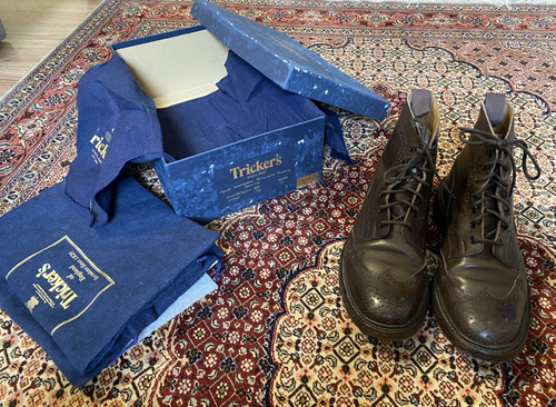 Trickers Country Stow Boots - Espresso Burnished- UK 7.5/US8.5 Made in ...