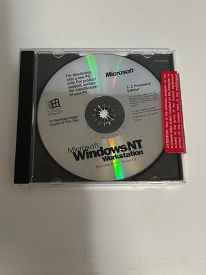 Microsoft Windows NT 4.0 Workstation, 1-2 Proc. on CD & 3.5" Floppy ...