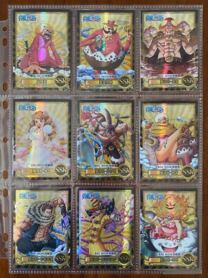 One Piece Anime Collectable Trading Card SSR BIG MOM Crew 18 Cards Set ...