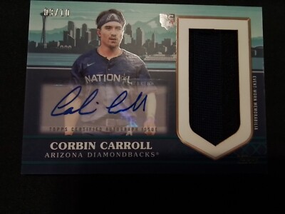 2023 TOPPS UPDATE CORBIN CARROLL ROOKIE ALL STAR JUMBO PATCH 3/10 ...