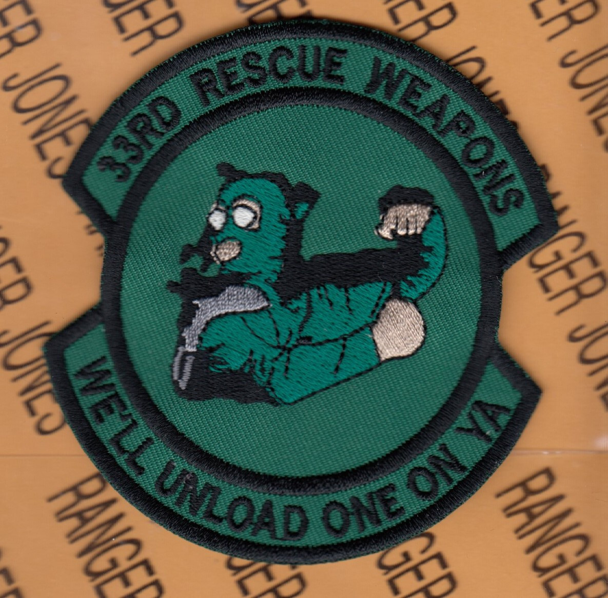 USAF Air Force 33rd Para Rescue WEAPONS RQS PJ Feet ~3.75" patch c/e | eBay