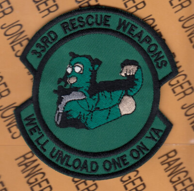 USAF Air Force 33rd Para Rescue WEAPONS RQS PJ Feet ~3.75" patch c/e | eBay