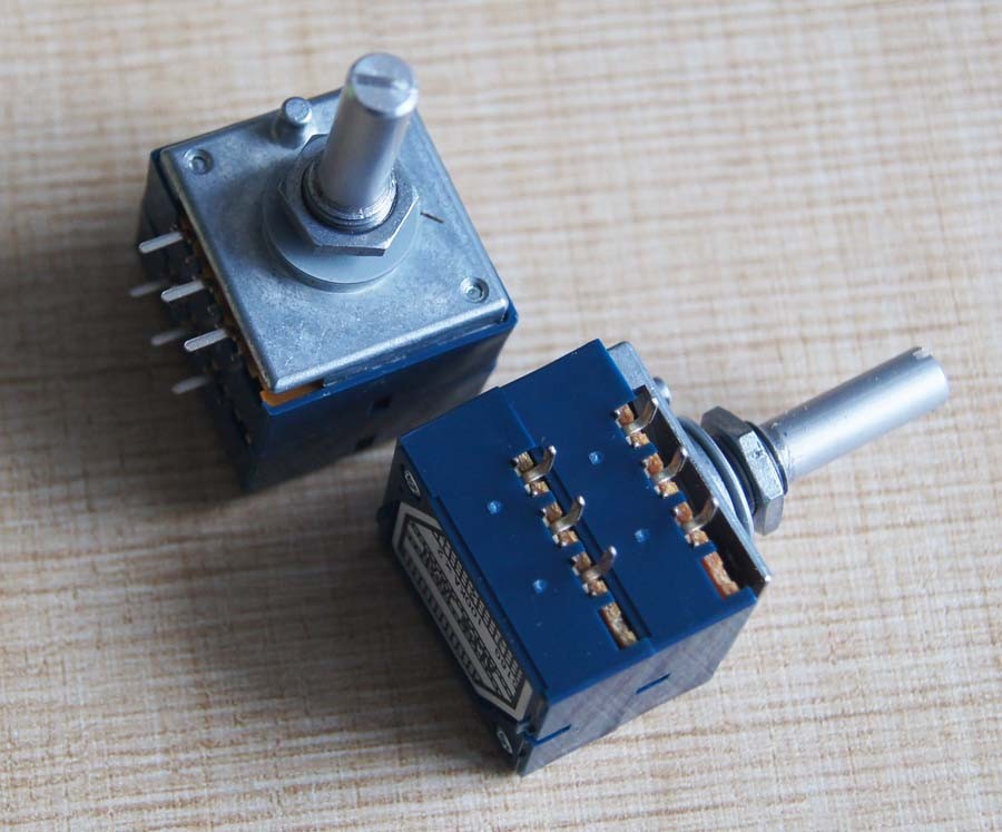 ALPS RK27 VOLUME Potentiometer Dual 20K 20KAX2 Slotted Japan | eBay