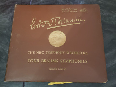 Arturo Toscanini The NBC Symphony Orchestra Four Brahms Symphonies 33 ...