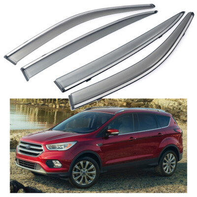 Car Window Visor Vent Deflector Sun/Rain Guards for Ford Escape 2017 ...