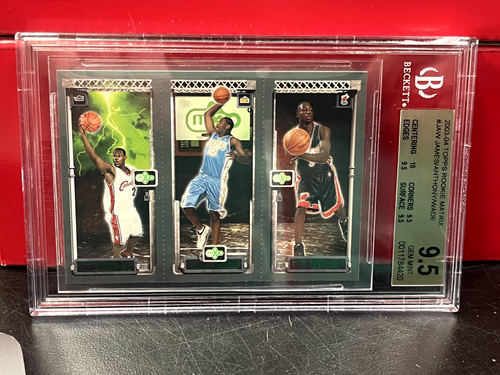 2003 Topps Matrix Dwyane Wade Carmelo Anthony Lebron James RC BGS 9.5 ...