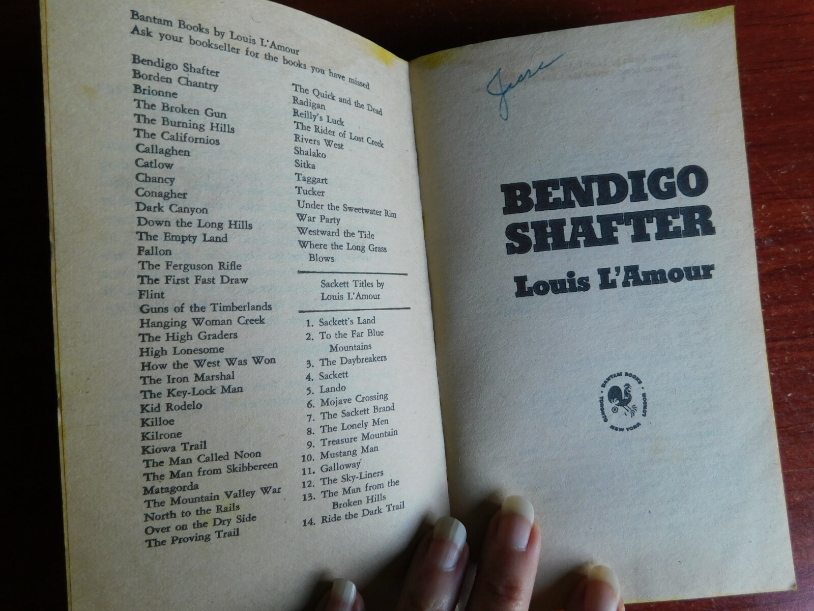 Bendigo Shafter - by Louis L'Amour - 1981 Bantam Western Paperback | eBay