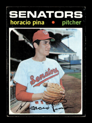 1971 Topps #497 Horacio Pina Washington Senators VG-EX Baseball Card ...