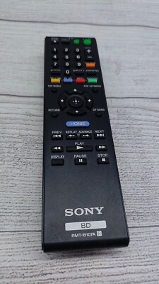 Genuine Sony RMT-B107A Factory Original Blu-Ray Player Remote BDP-BX57 ...