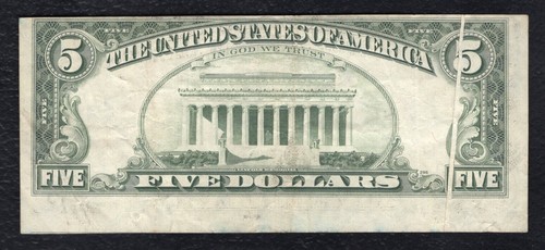 1981 $5 FRN FEDERAL RESERVE NOTE “GUTTER FOLD & PRINT SHIFT ERRORS” | eBay