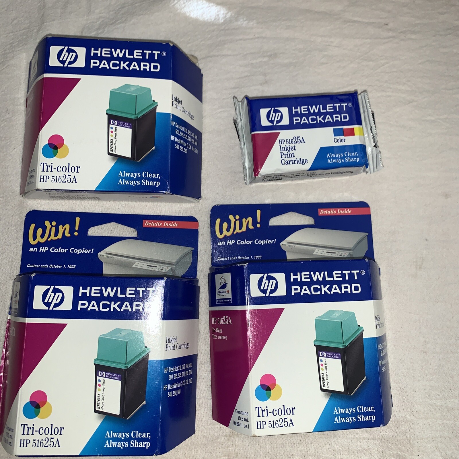 Lot Of 4 HP Genuine Ink Cartridges HP 51625A Expired | eBay