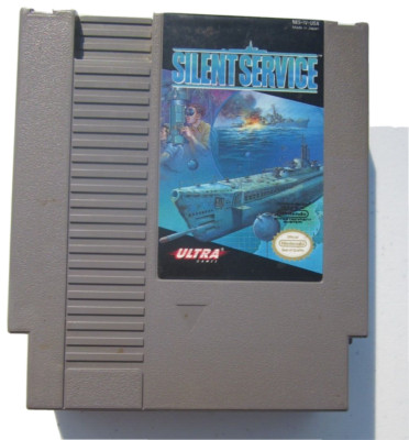 Silent Service ORIGINAL NES Nintendo Submarine Game Tested + Working ...