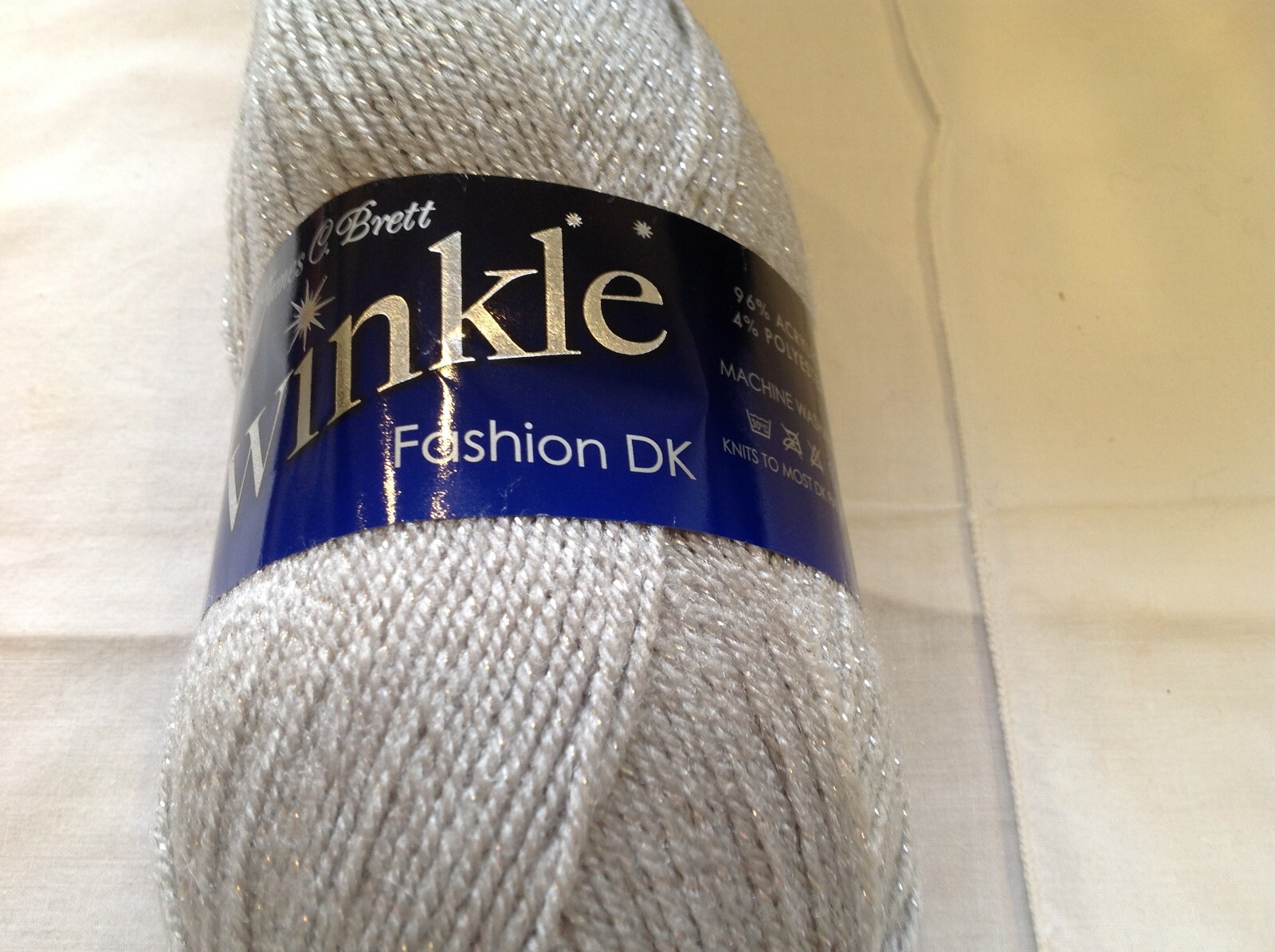 JAMES BRETT TWINKLE FASHION DOUBLE KNITTING WOOL BLUE GLITTER PIECES ...
