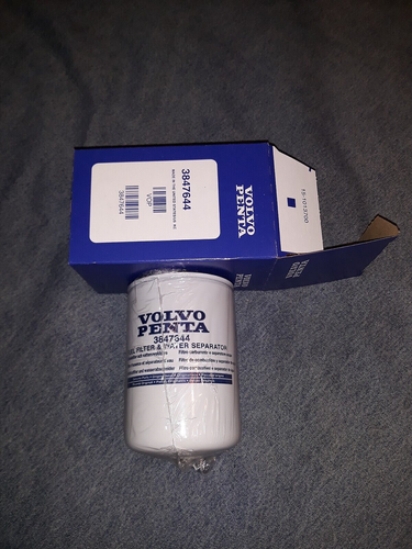 One (1) Genuine Volvo Penta Marine Engine Spin-On Fuel Filter 3847644 ...
