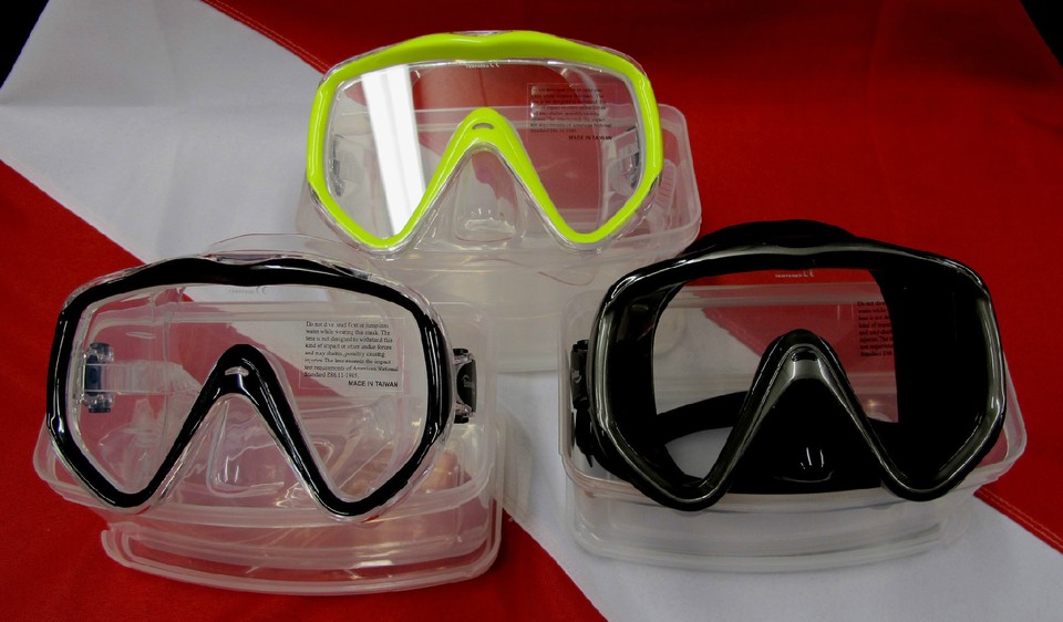 Scuba Max Mask scuba diving equipment snorkel gear ABACO bigger face ...