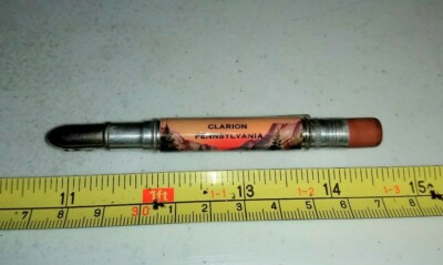 Vintage Clarion Pennsylvania Bullet Pencil | eBay
