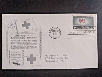 INTERNATIONAL RED CROSS CENTENARY 1863- 1963 SCARCE LOWRY ARISTOCRAT ...