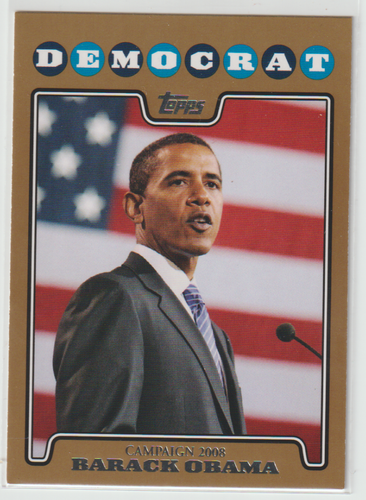 2008 Topps Campaign 2008 Gold BO Barack Obama CO8-BO | eBay