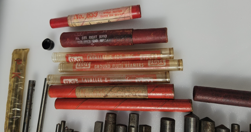 Machinist/Metal Fab Lot w/ Vtg. Specialty Drill Bits Flutes, Reamers ...