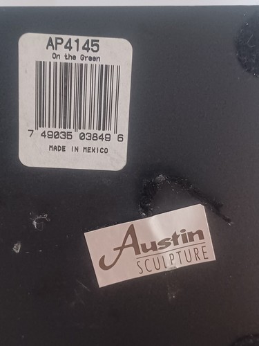 Vtg Tiger Woods On The Green Austin Sculpture by Ecila Alice Heath ...