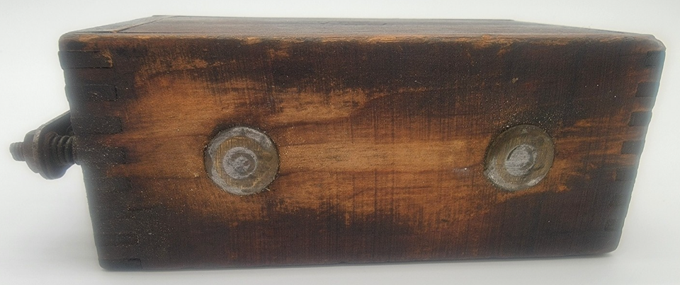 Ford Model T Ignition Coil Battery Wood Dove Tailed Wooden Box- Vintage ...