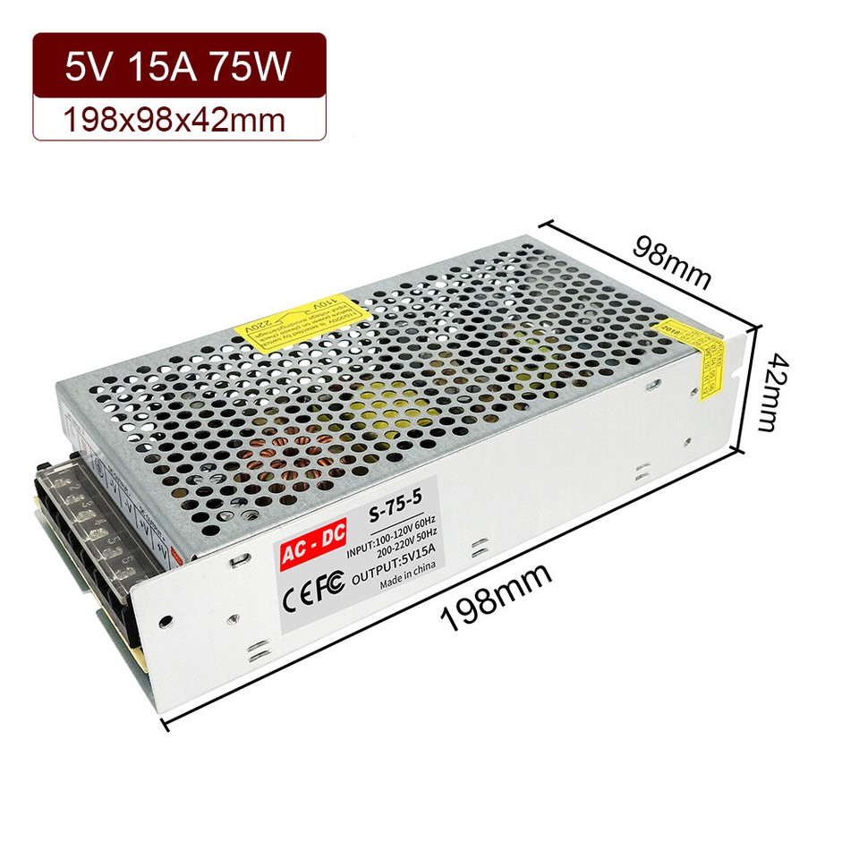 3/5/9/12/15/18/24/32/36/48/50V Regulated Switching Power Supply ...